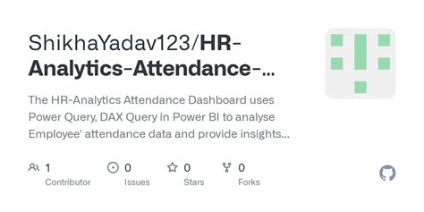 Github Shikhayadav123hr Analytics Attendance Dashboard Powerbi Powerquery The Hr Analytics