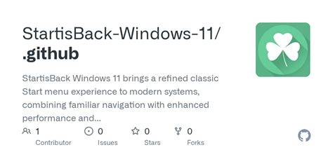 Github Startisback Windows 11github Startisback Windows 11 Brings