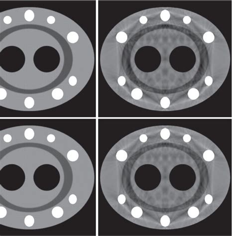 Evaluation Phantom Using Monochromatic Left Column And Polychromatic