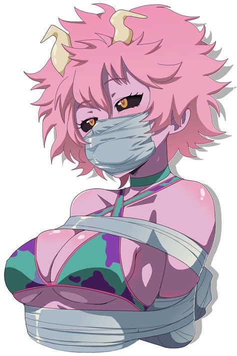Rule 34 Arms Tied Behind Back Ashido Mina Asphyxiation Black Sclera