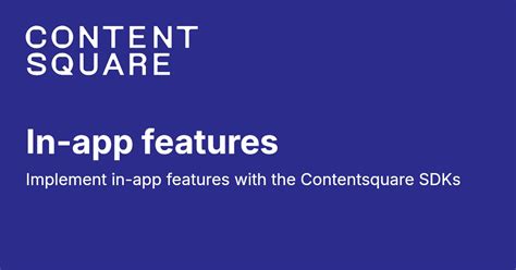 In App Features Cordova