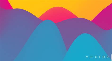 산악 풍경 산악 지형 벡터 그림입니다 배너 전단지 책 표지 또는 포스터에 대한 추상적 물결 모양의 배경 0명에 대한 스톡 벡터 아트 및 기타 이미지 Istock