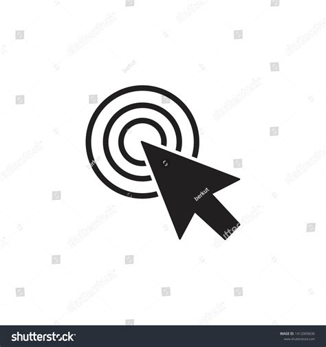 Mouse Cursor Symbol Arrow Click Pointer Stock Illustration 1412069636