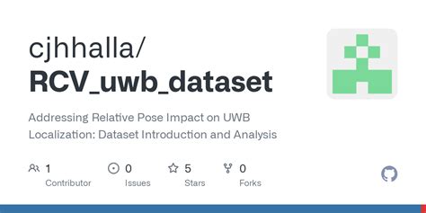 GitHub Cjhhalla RCV Uwb Dataset Addressing Relative Pose Impact On UWB Localization Dataset