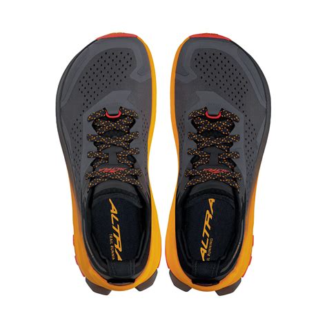 Altra Mens Olympus 6 Trail Running Shoes Black Orange