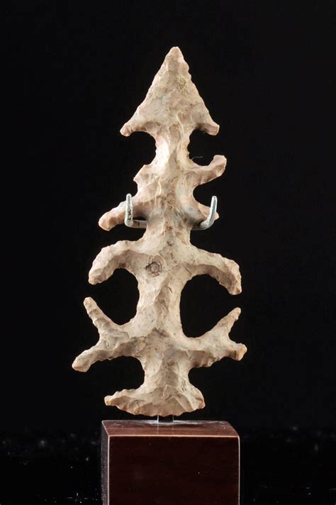 At Auction Maya Ritual Chert Eccentric Flint Branching Projections