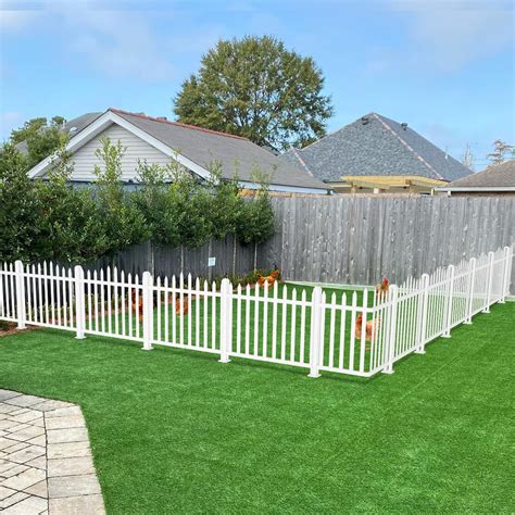 Tang Vinyl Fences 32 Hx84 W 1set White Picket Fence Panel