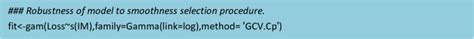 4 Checking The Robustness Of Model To Smoothness Selection Procedure