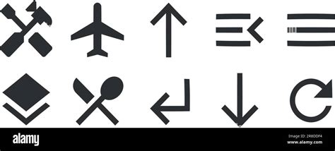 Set Of 10 Icons Maps Vector Illustration Of Thin Line Icons Outline Isolated Signs Linear