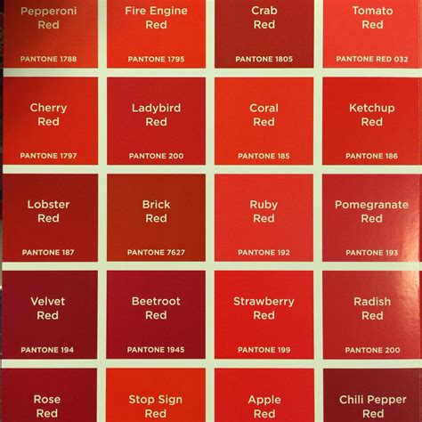 Pantone Reds