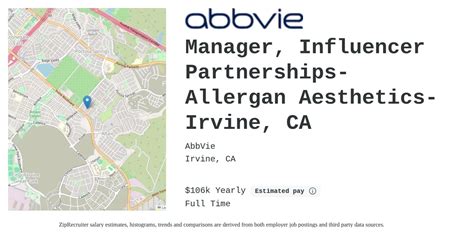 Abbvie Manager Influencer Partnerships Allergan Aesthetics Irvine
