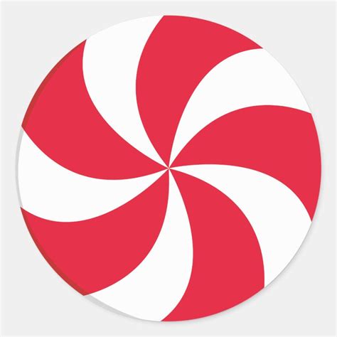 Christmas Red Candy Classic Round Sticker Zazzle Red Christmas Red Candy Christmas Themes