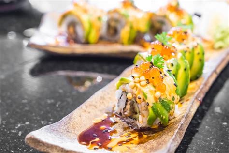 Premium Photo Avocado Roll Sushi