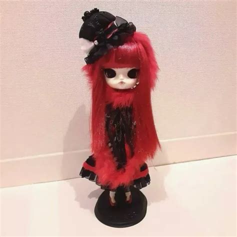 Used Pullip Series Beautiful Black Color Dress Up Doll Extremely Rare Japan 049 14799