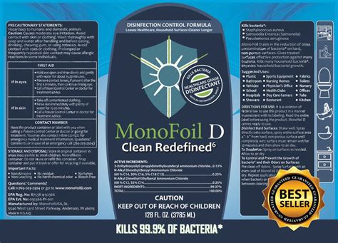 Monofoil D Disinfectant Surface Spray 250ml Rehacare New Zealand