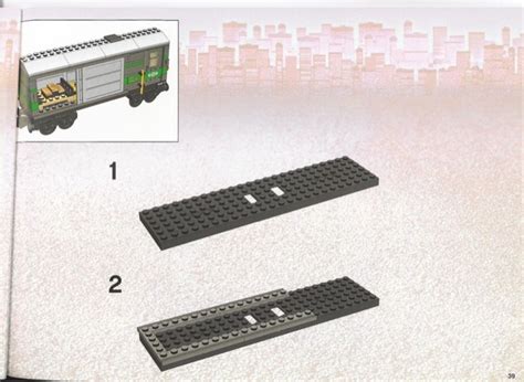 Lego Instructions For Set 4512 Cargo Train World City Trains