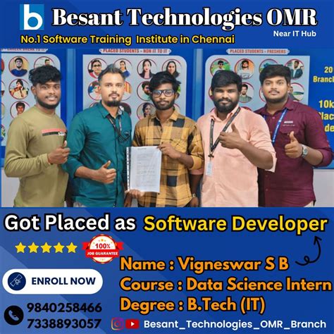 Besant Technologies Omr On Linkedin Datascience Softwaredeveloper Besanttechnologies