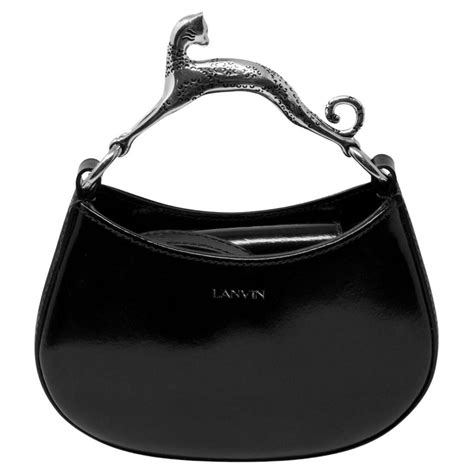 Lanvin Patent Leather Cat Top Handle Bag For Sale At 1stdibs