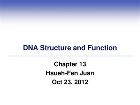 PPT DNA Structure And Function PowerPoint Presentation Free Download ID 9149273