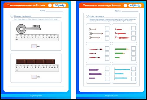 Free Math Worksheets 2nd Grade Measurement Free Measurement Activities
