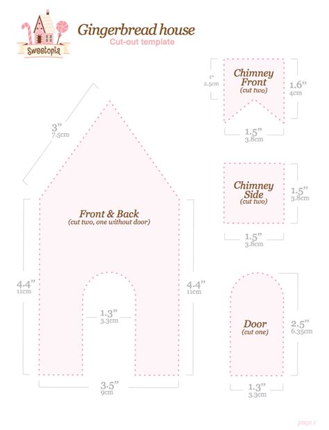 Video Making A Gingerbread House And Free Printable Gingerbread House