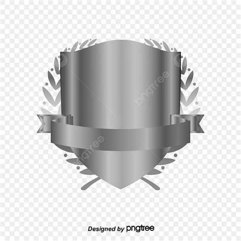 Silver Shield Png Image Vector Hand Painted Silver Shield Vector