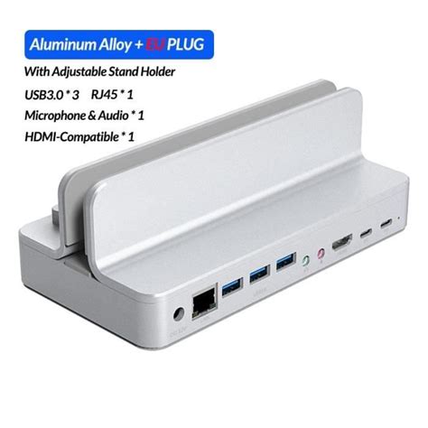 Aluminium Ue Bug Station Daccueil Universelle Usb 30 Type C Pd Hub De Charge Usb C Vers