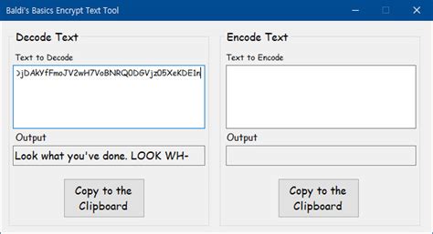 Encrypt Text Tool Modding Tool For Baldis Basics Baldi Modding Tools