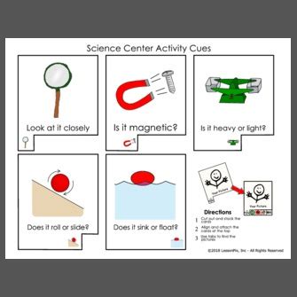 Preschool Science Center Label