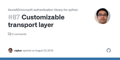Customizable Transport Layer Issue AzureAD Microsoft Authentication Library For Python