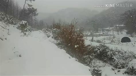 힐링영상허브농장 자리한 조용한 산골마을 눈내리는 풍경 자연소리 Youtube
