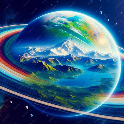 Planet Space Globe Science Sphere 3d Fake Cgi Illustration Photo Art