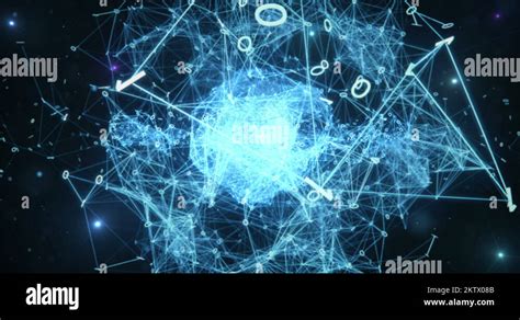 Pulsating Digital Binary Data Networks Abstract Motion Background 4k Stock Video Footage Alamy