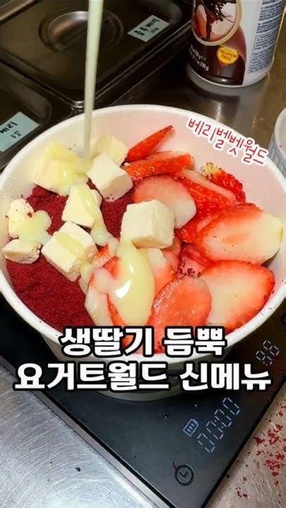요거트월드 딸기 시즌 신메뉴🍓 요거트월드 요거트아이스크림 딸기시즌 Youtube