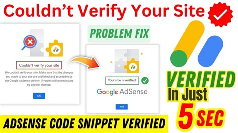 Could Not Verify Your Site Adsense Problem Fix Just In 5 Sec