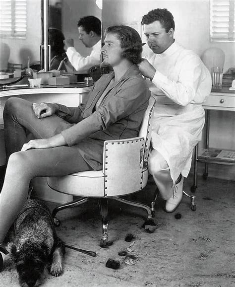 Errol Flynn Has His Hair Attended To During The Filming Of The