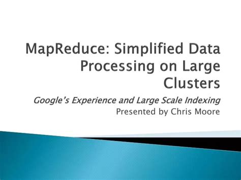Ppt Mapreduce Simplified Data Processing On Large Clusters Powerpoint Presentation Id2769364