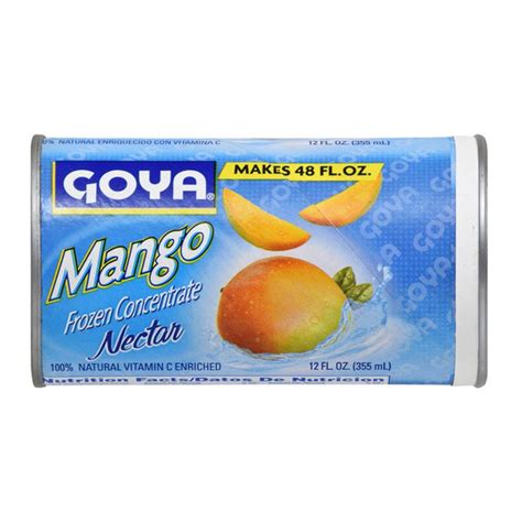 Goya Mango Nectar Concentrate Frozen 12 Fl Oz Delivery Or Pickup Near Me Instacart
