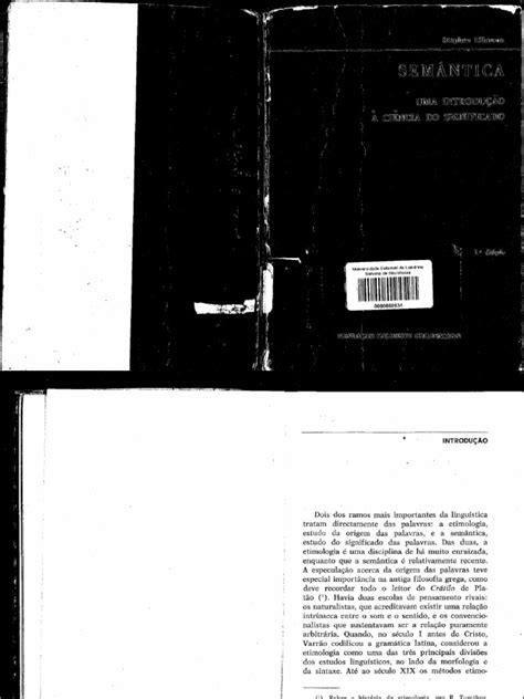 Semântica Uma Introdução à Ciência Do Significado Stephen Ullmann Pdf