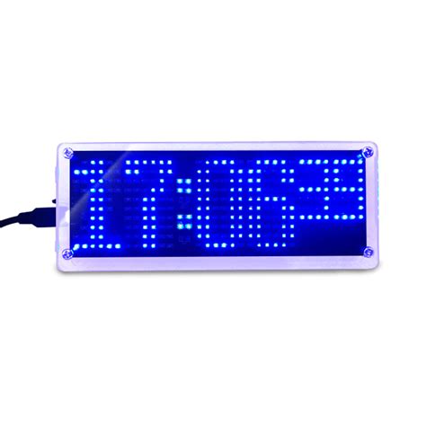 Led Dot Matrix Clock Diy Bulk Parts Welding Light Grandado