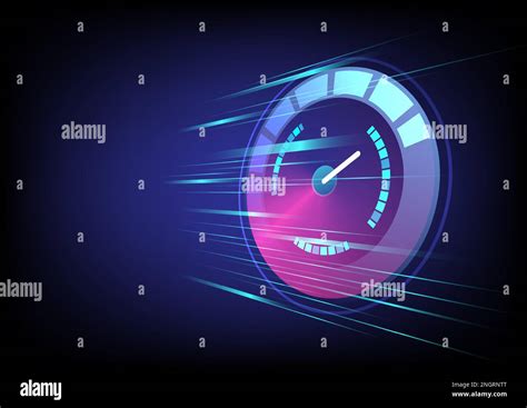 Abstract Speed Meter Technology Background Vector Illustration Stock