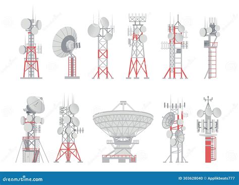Aerial Wireless Communication Network Concept Iot Internet Of Things