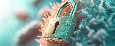 A Digital Padlock On A Complex Cellular Backdrop Symbolizing The Importance Of Online Security