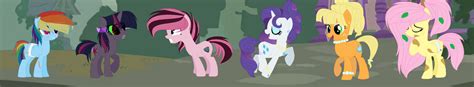 Mlp Fim Alternate Universe Mane 6 By Cosmiickatie On Deviantart