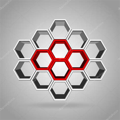 3d Hexagon Pattern Stock Vector Image By ©neode 74472417
