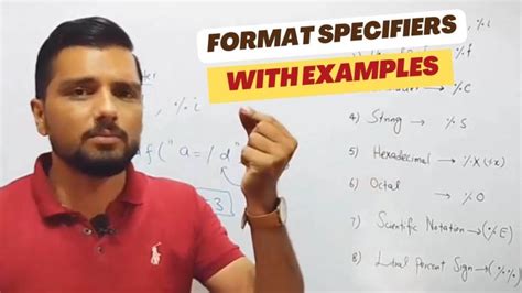 Muhammad Altaf On Linkedin Format Specifiers In C With Examples Hindi