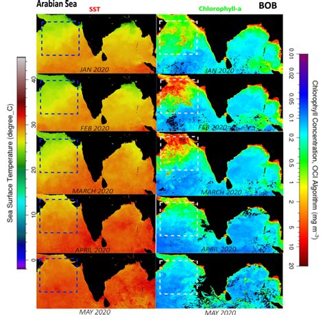 1 The Nasa Ocean Color Level 3 Browser Data For Sst Is On The Left And Download Scientific