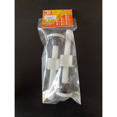 น็อตยึดฝาชักโครก น็อตยึดถังน้ำชักโครก Vip Pvcเกรดa เหนียว ยึดฝารองนั่งชักโครก น๊อต ฝาชักโครก