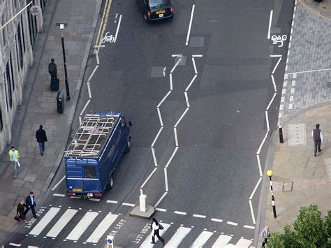 These Zig Zag Lines Indicate To Uk Motorists That They Are Approaching