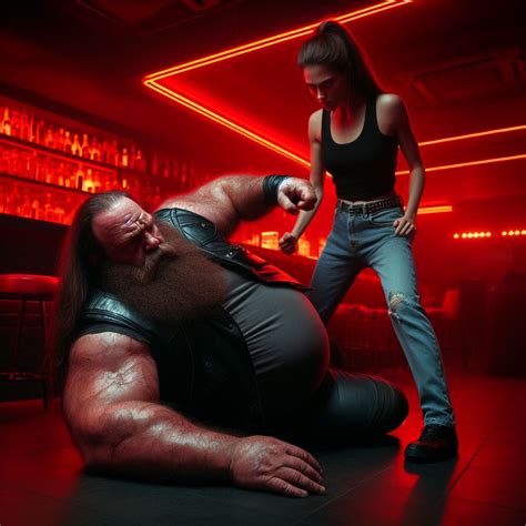 Fighting The Beer Bellied Biker By Sbanon On Deviantart